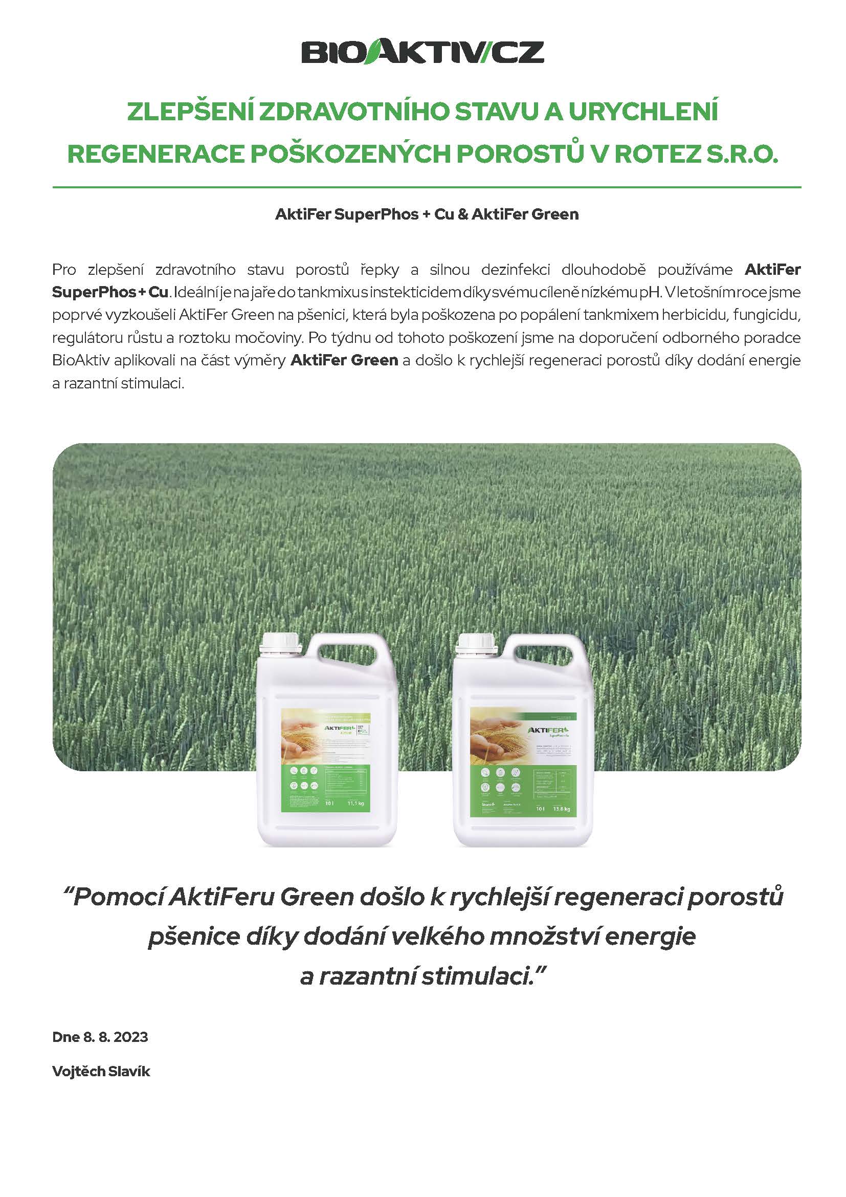 Zlepšení zdravotního stavu a urychlení regenerace poškozených porostů v ...